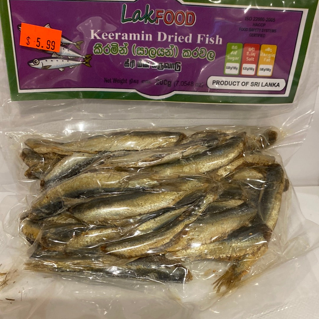 Keeramin Dried Fish - LakFood - 200g – MarsD Lanka